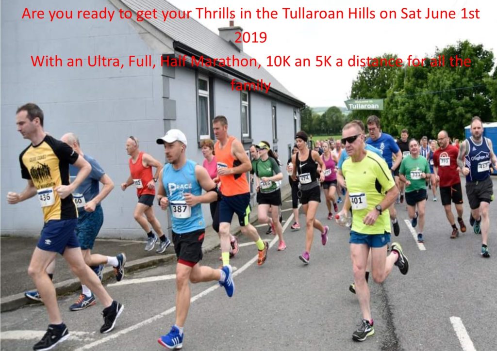 Tullaroan Marathon including Ultra, Full, Half Marathon, 10K & 5K ...