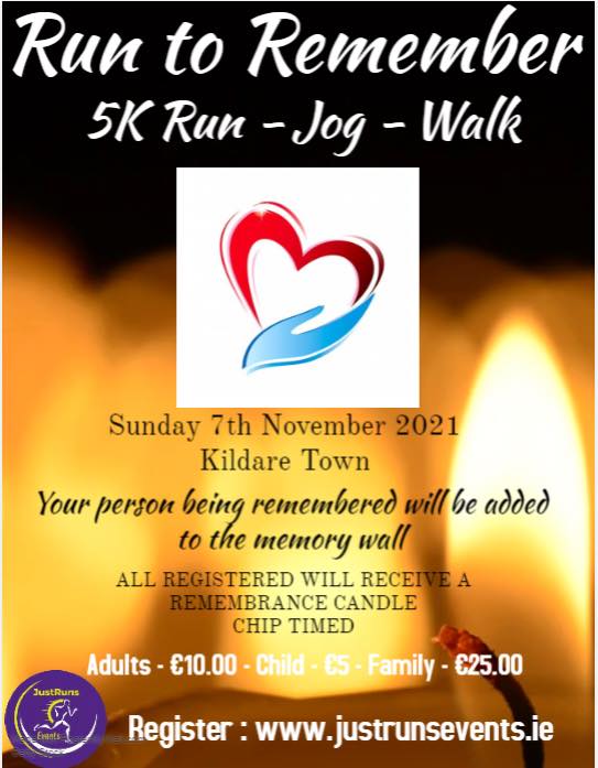 Run To Remember 5k Run, Jog or Walk - Kildare - RunIreland.com